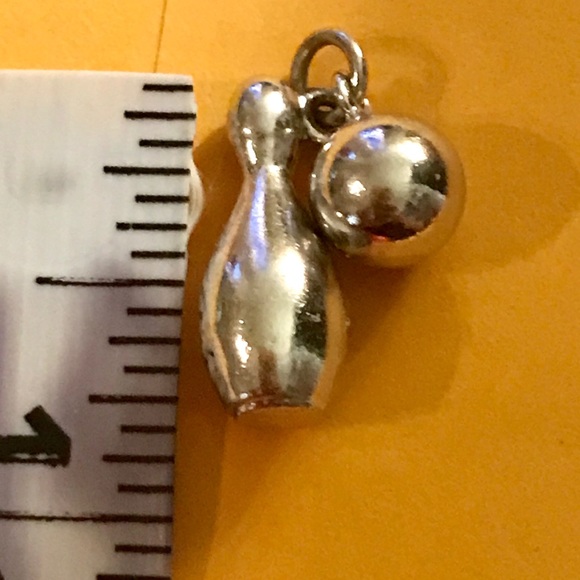 Jewelry | Sterling Silver Bowling Ball Bowling Pin Charm | Poshmark